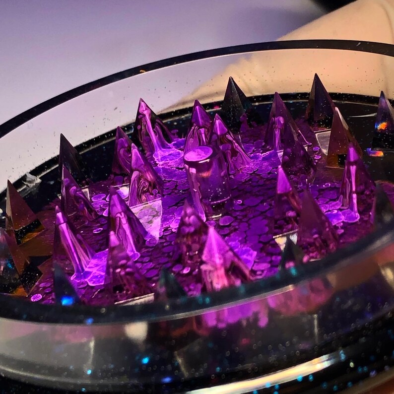 Black & Purple Resin Grinder, Epoxy Grinder, Tobacco Tray, Green ...