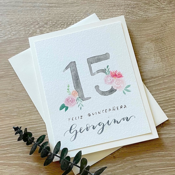 Quinceanera Greeting Card - Etsy