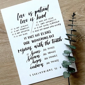 Custom Hand Lettering Bible Verse or Quote Encouraging Scripture Print ...