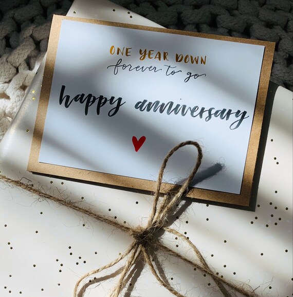 Handmade 1st Anniversary Cards For Boyfriend