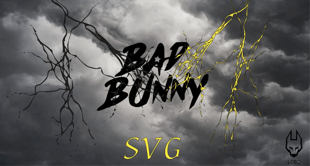 Bad Bunny Font SVG Layered - Etsy