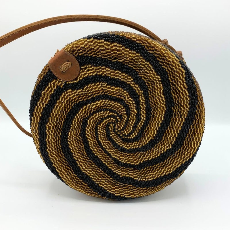 Round Straw Bag With Lining - Etsy