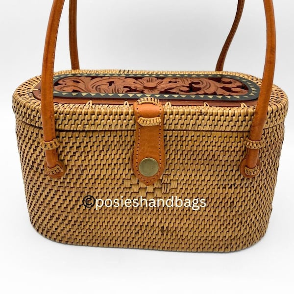 Shell Rattan Bag - Etsy