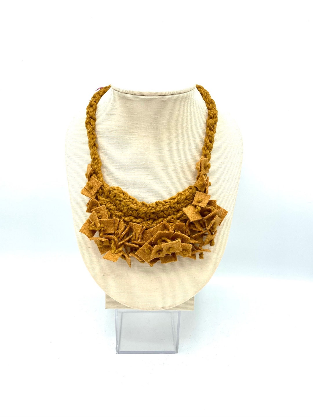 Peruvian Handmade Knitted Necklace | Super Soft Felt Fabric Tassel ...
