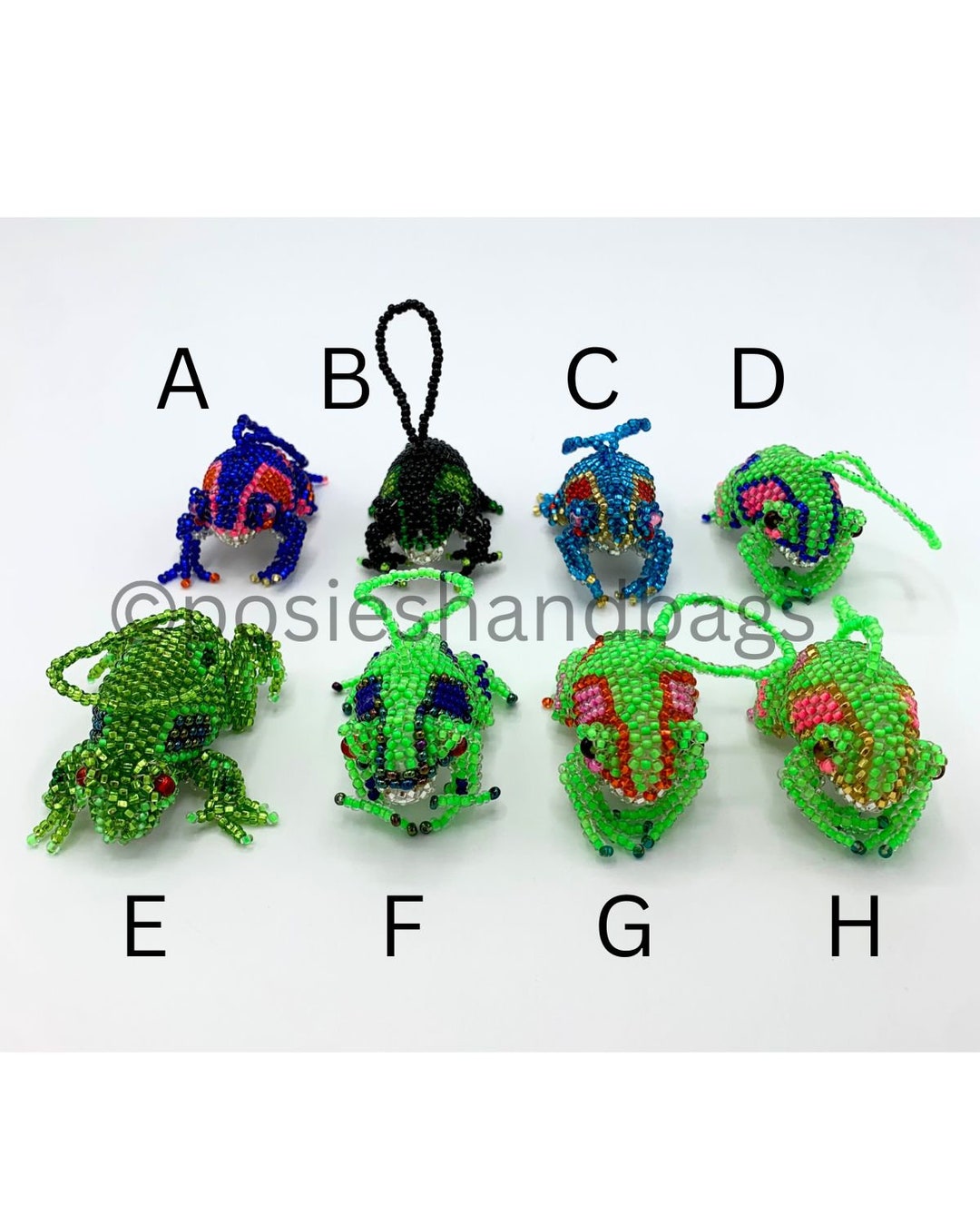 Handmade Beaded Frogs Collection | Animal Ornaments With Detailed ...