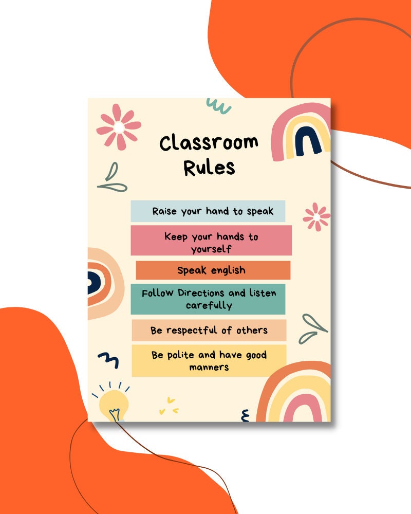 Boho Rainbow Classroom Theme Downloadable Bundle - Etsy