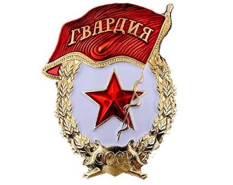 Gvardiya Badge Pin Soviet Guard Military Badge Russian,rare Vintage ...