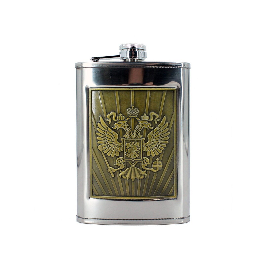 Souvenir Flask russia Coat of Arms 8 Oz / 13.5 Cm - Etsy