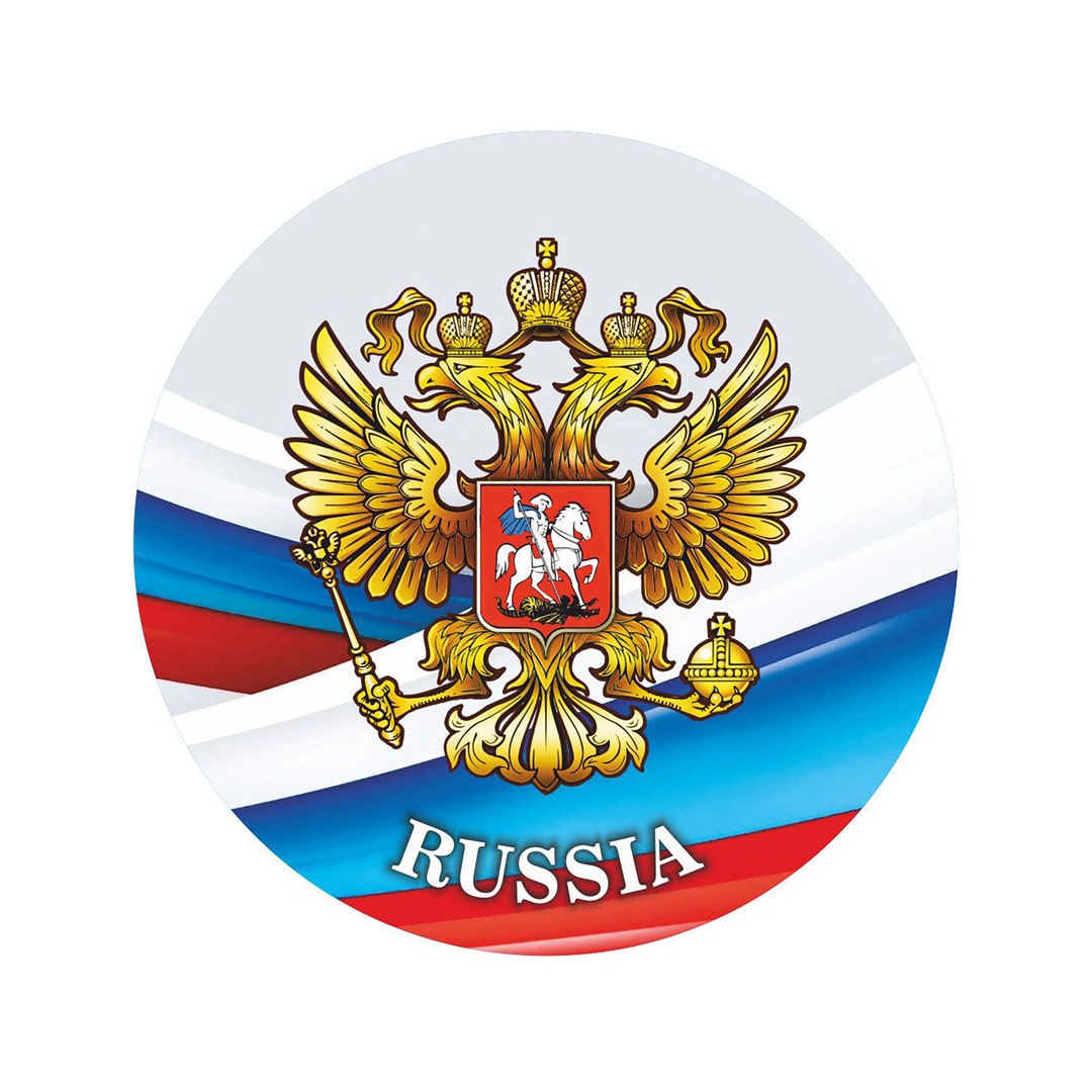 Sticker Coat of Arms of Russia, 3.4 - Etsy