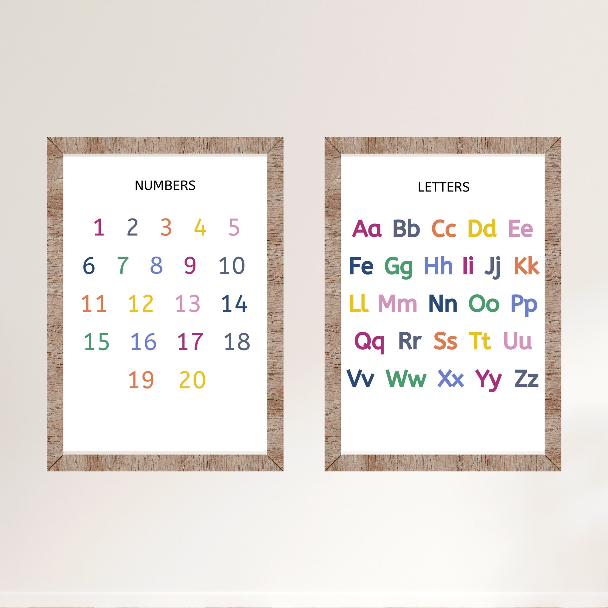 Educational Posters Printable Set of 6, Homeschool Printables ...