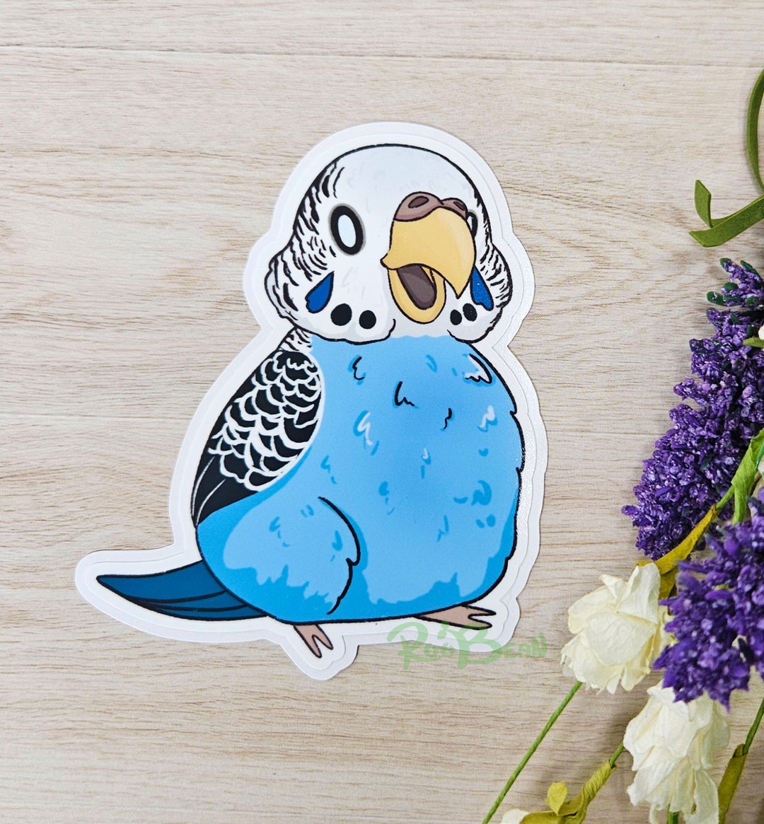 Blue Parakeet Full Car Vinyl Sticker - Etsy