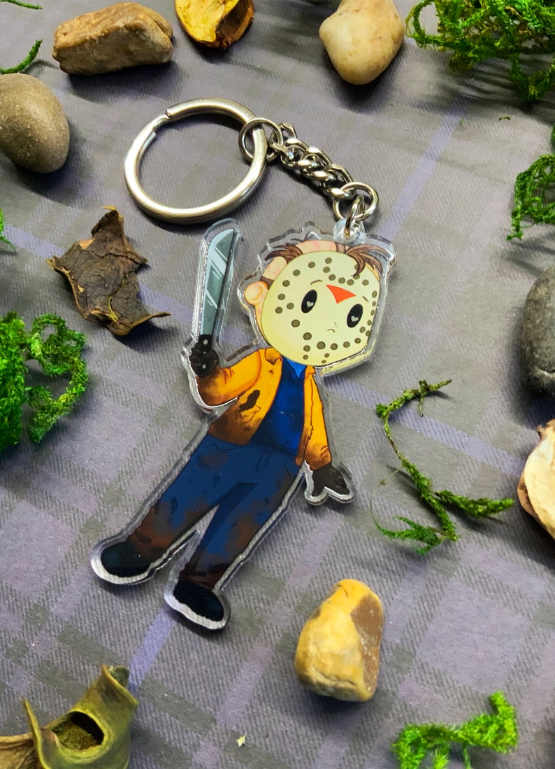 Friday the 13th Jason Voorhees Recycled Acrylic Keychain - Etsy