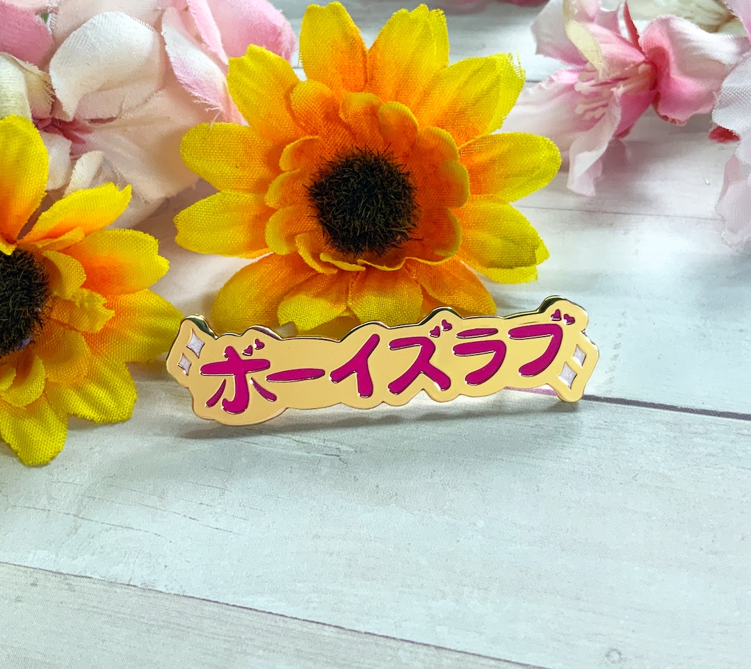 Blue or Pink Boys Love Yaoi Fan Gold Hard Enamel Pin Manga Japanese - Etsy