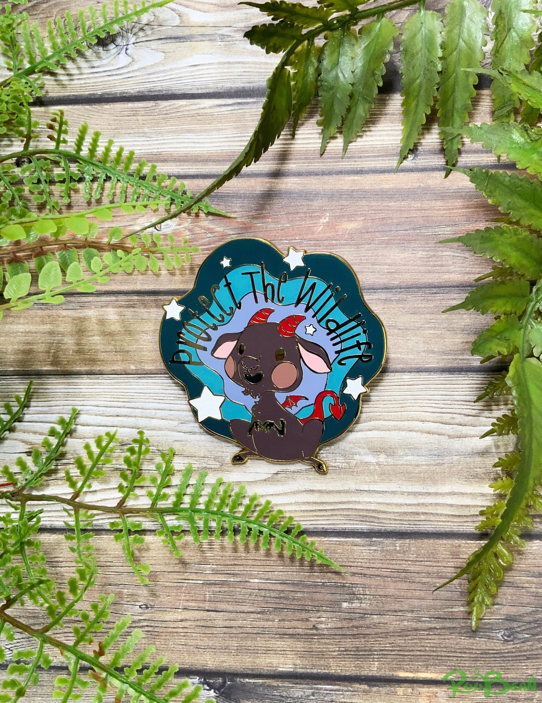Jersey Devil Cryptid Creature Hard Enamel Pin - Cryptids Care - Etsy