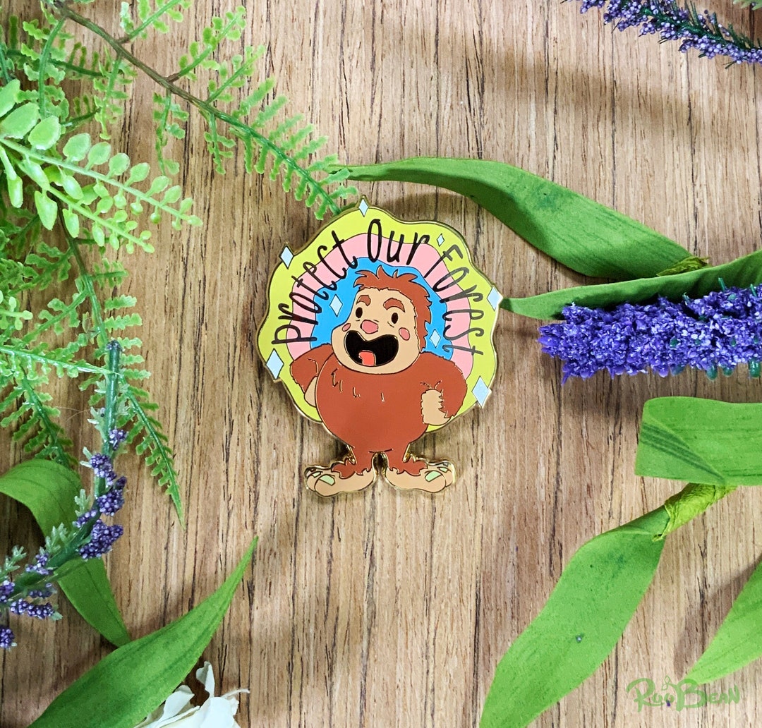 Big Foot Cryptid Creature Hard Enamel Pin - Cryptids Care - Protect Our ...