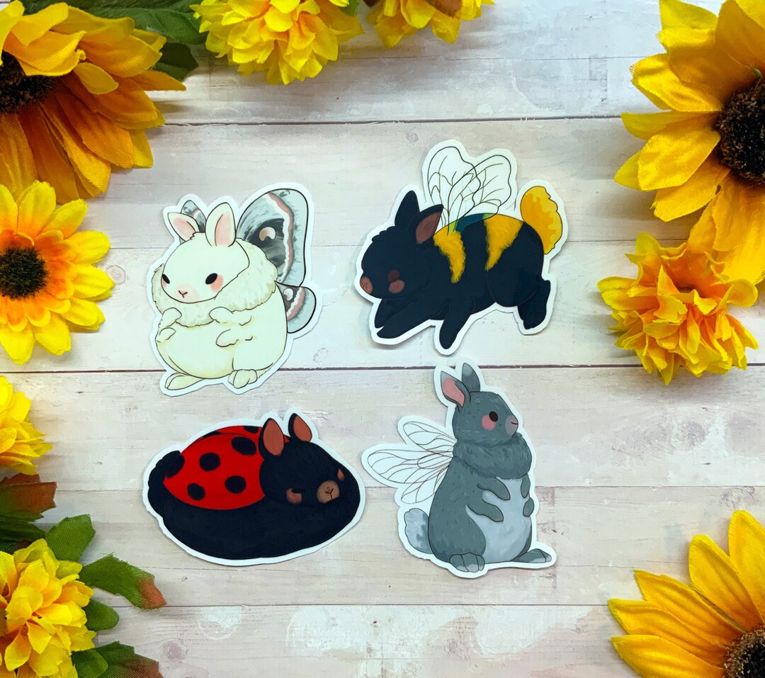 Bunny Bugs Cute Laptop Sticker Waterproof - Etsy