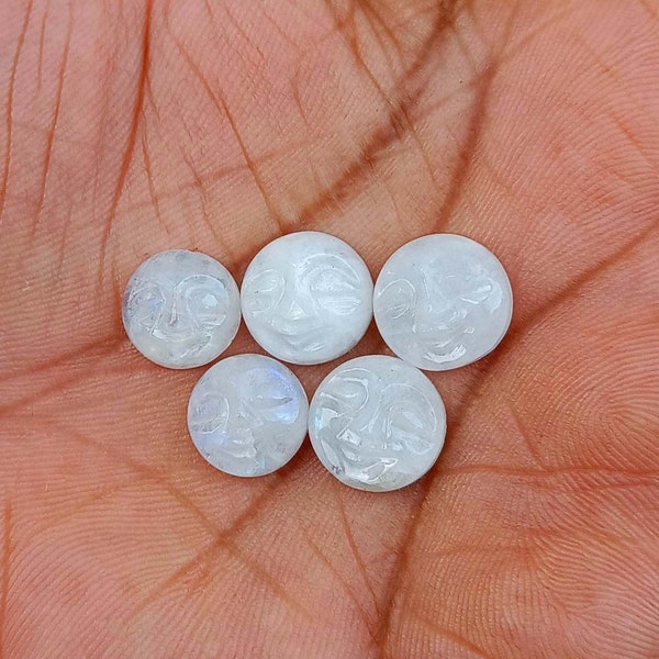 Carved Moon Face - Etsy