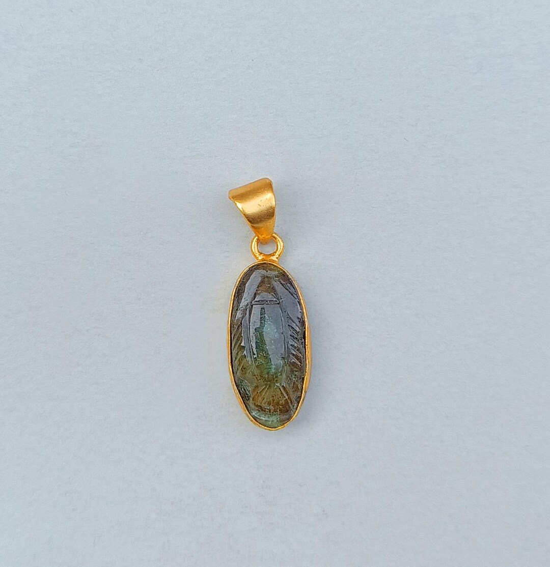 Gemstone Fish Pendant | Green Emerald Fish Jewelry |natural Emerald ...