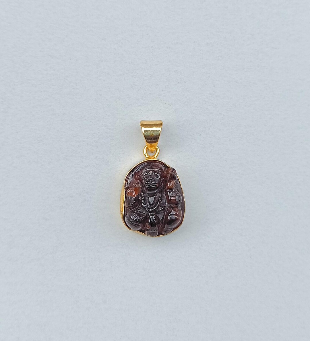 Garnet Hand Carving Hanuman Pendant | Beautiful Hanuman Pendant ...