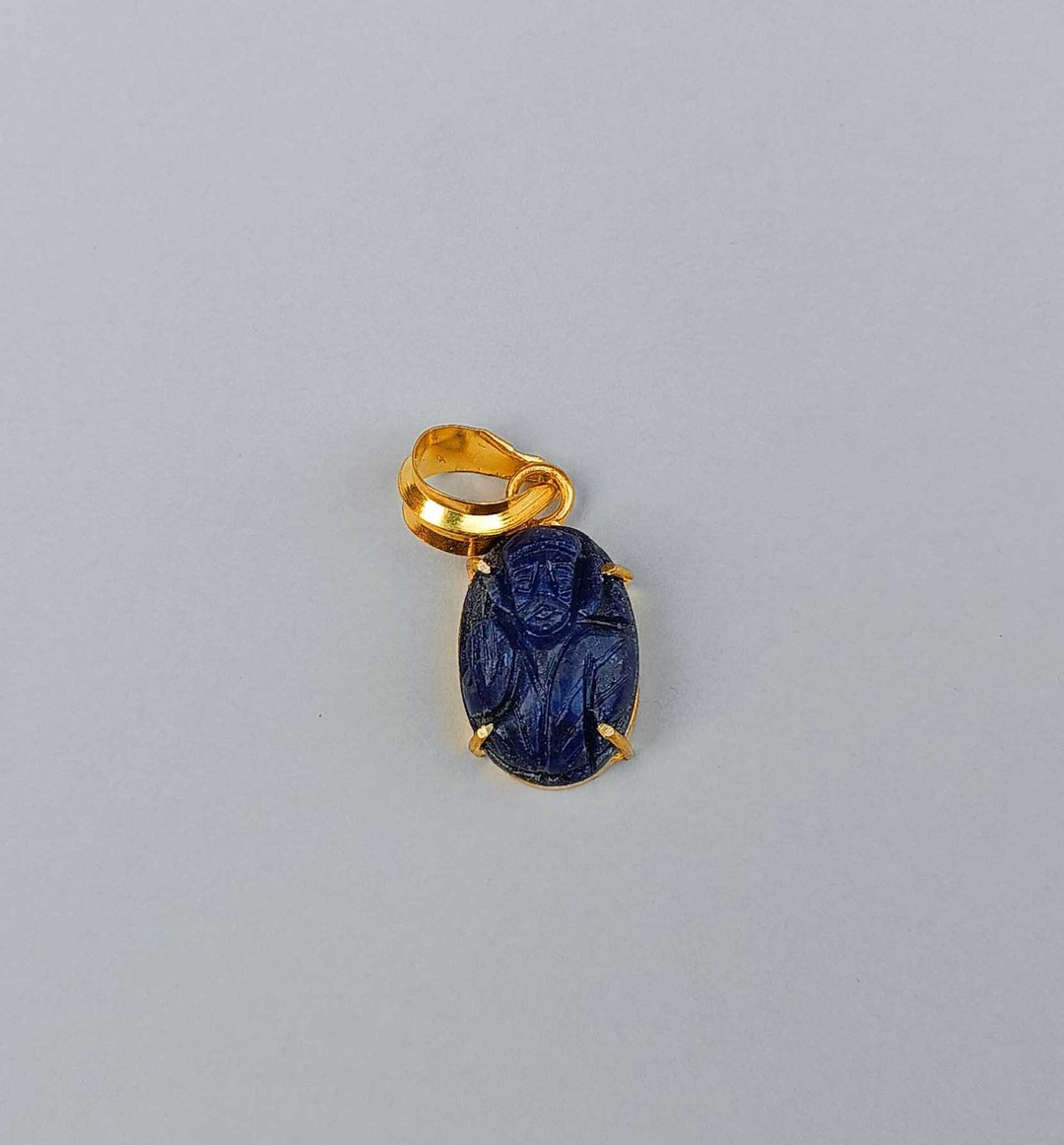 Sai Baba Pendant |hand-carved Gemstone Sai Baba Pendant |blue Lapis ...