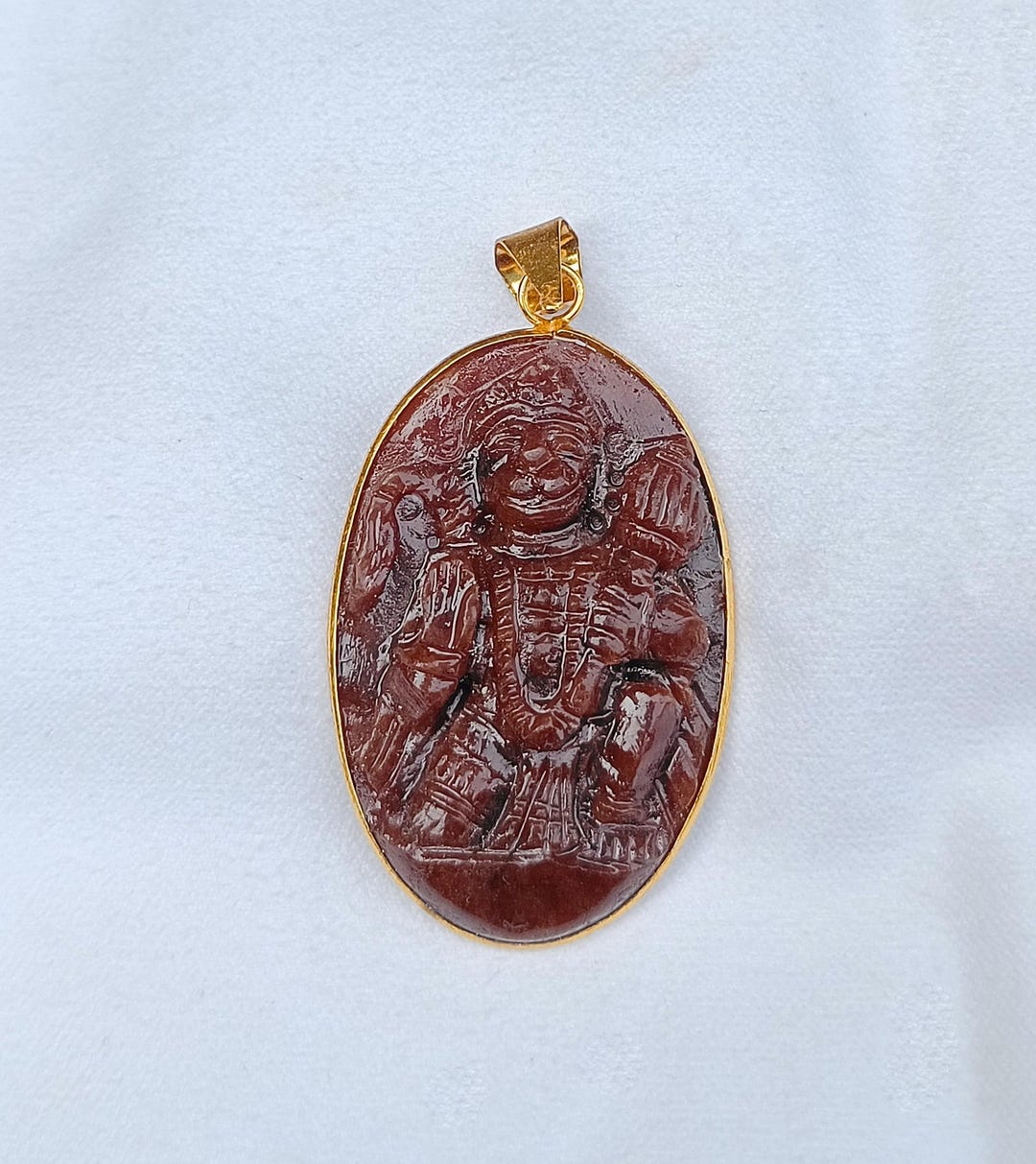 Beautiful Handmade Stone Hanuman Pendant | Jasper Carving Hanuman ...