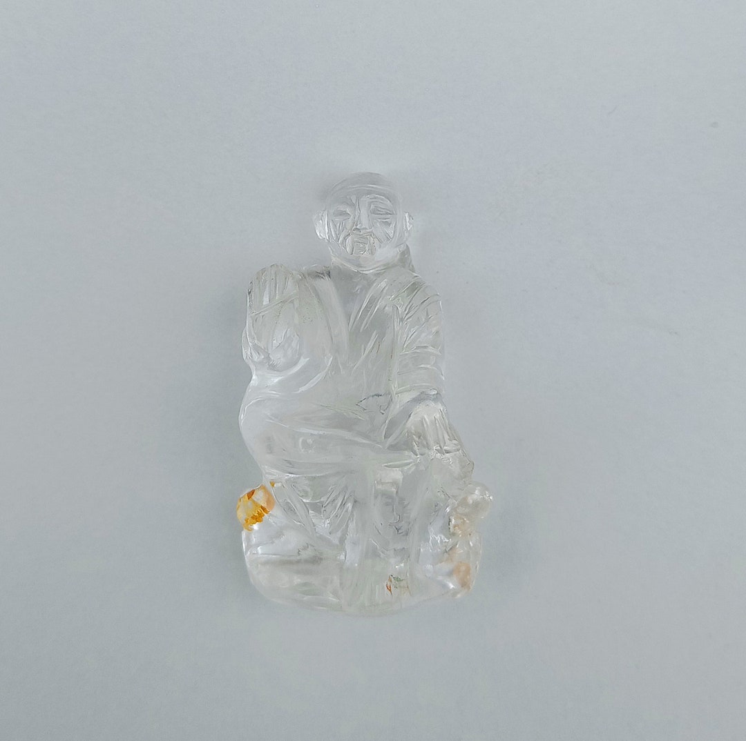 Sai Baba Statue Sai Baba Carving Crystal Gemstone natural Gemstone Sai ...
