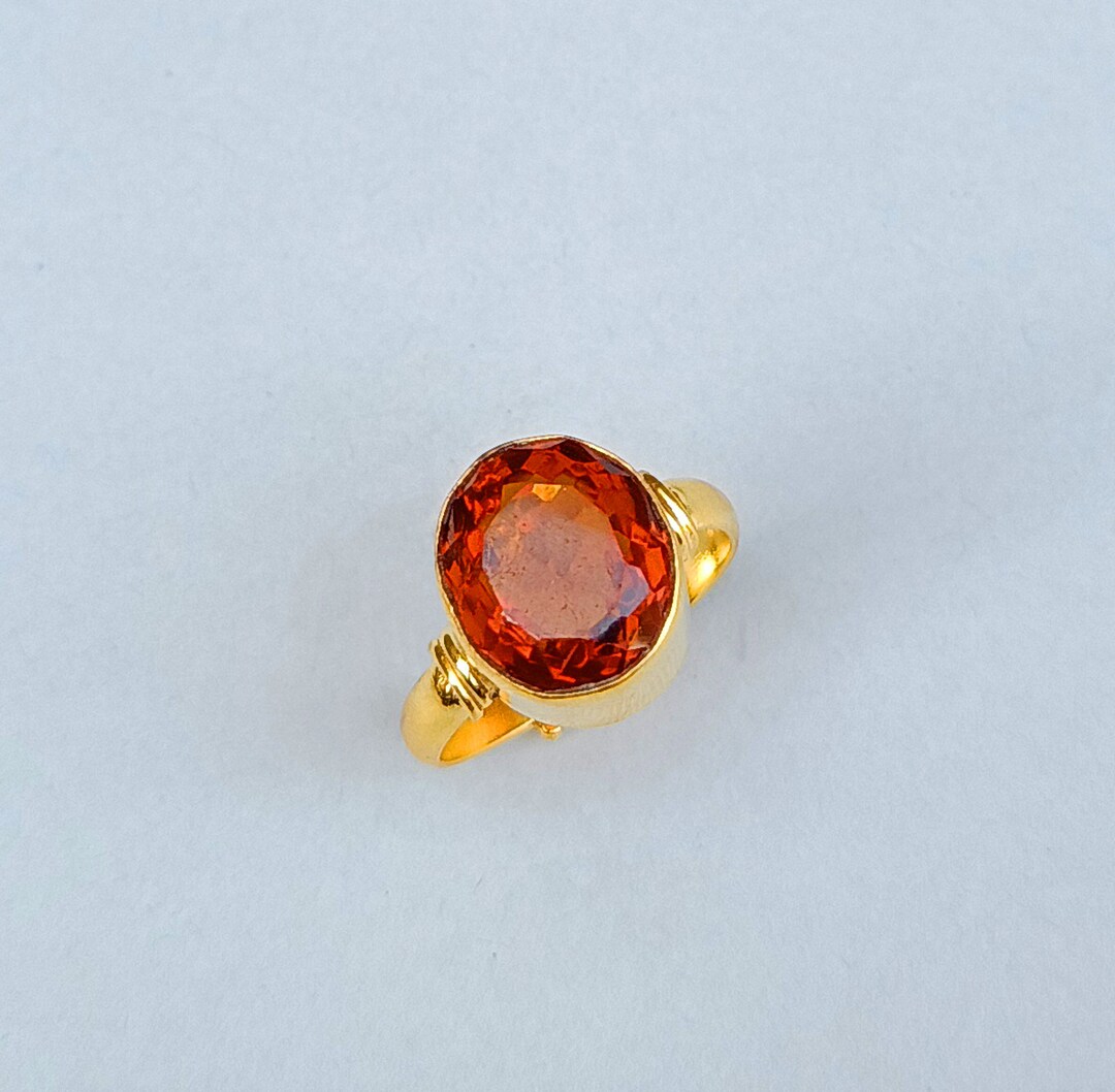 Dainty Garnet Hydro Ring Beautiful Garnet Hydro Jewelry Handmade Garnet ...