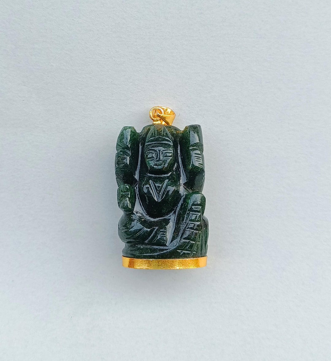 Natural Goddess Laxmi Ji Pendant green Aventurine Laxmi Maa Pendant ...