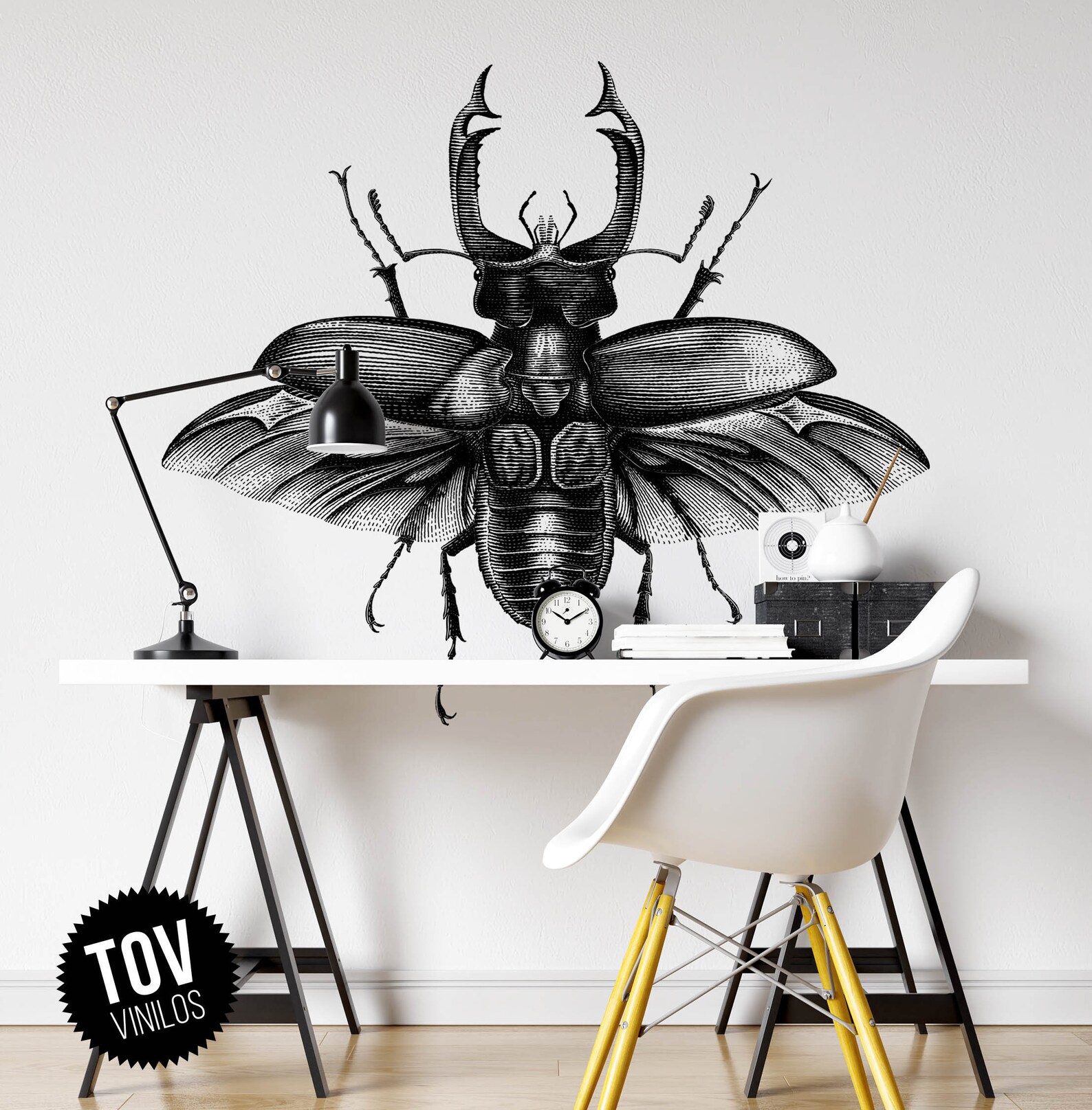 Beetle Wall Sticker Beetle Wall Decal Beetle Vinyl Wall | Etsy