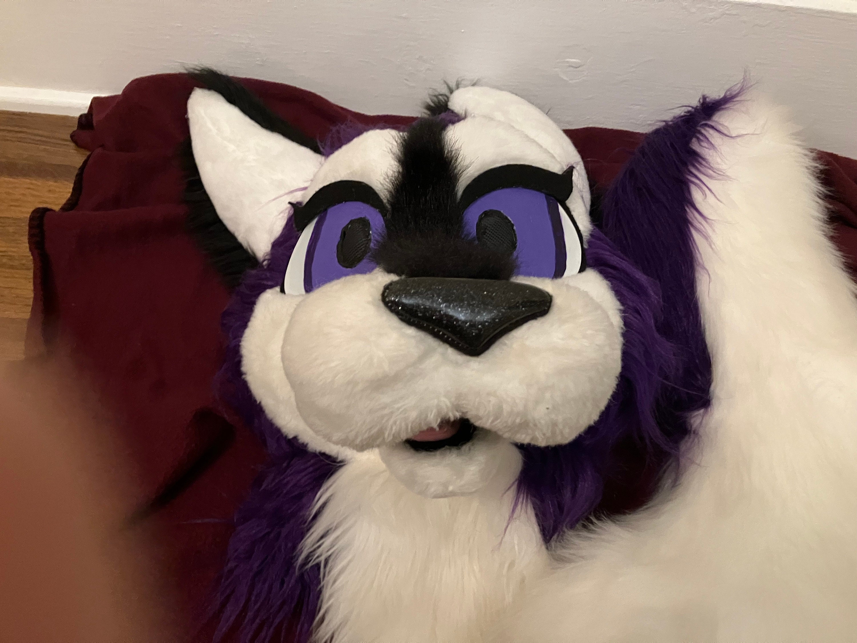 Purple Lavafox Fursuit 2017 Head and Tail Set Fursuit Mini Partial Used ...