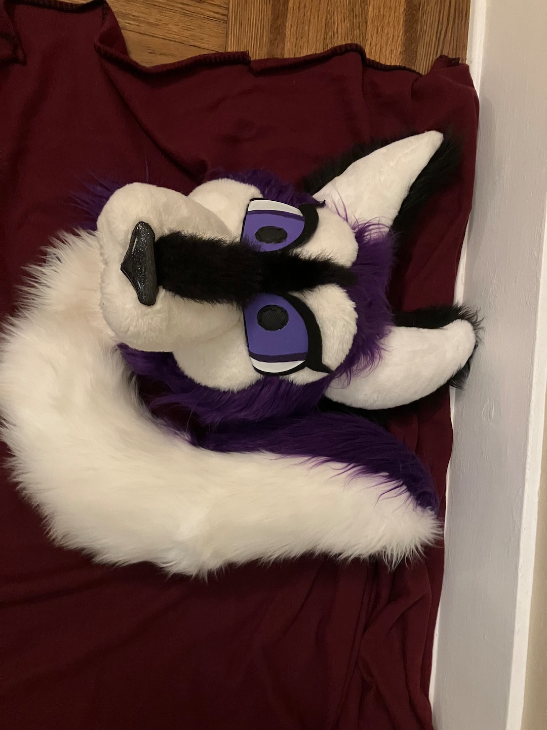 Purple Lavafox Fursuit 2017 Head and Tail Set Fursuit Mini Partial Used ...