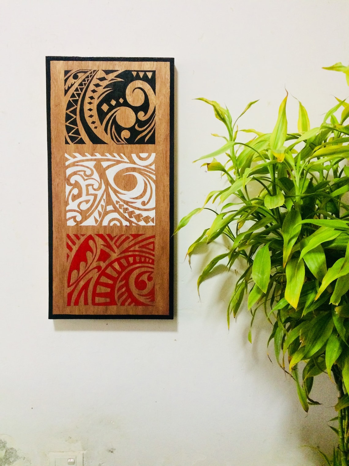Maori art traditional new Zealand design wall art hand | Etsy
