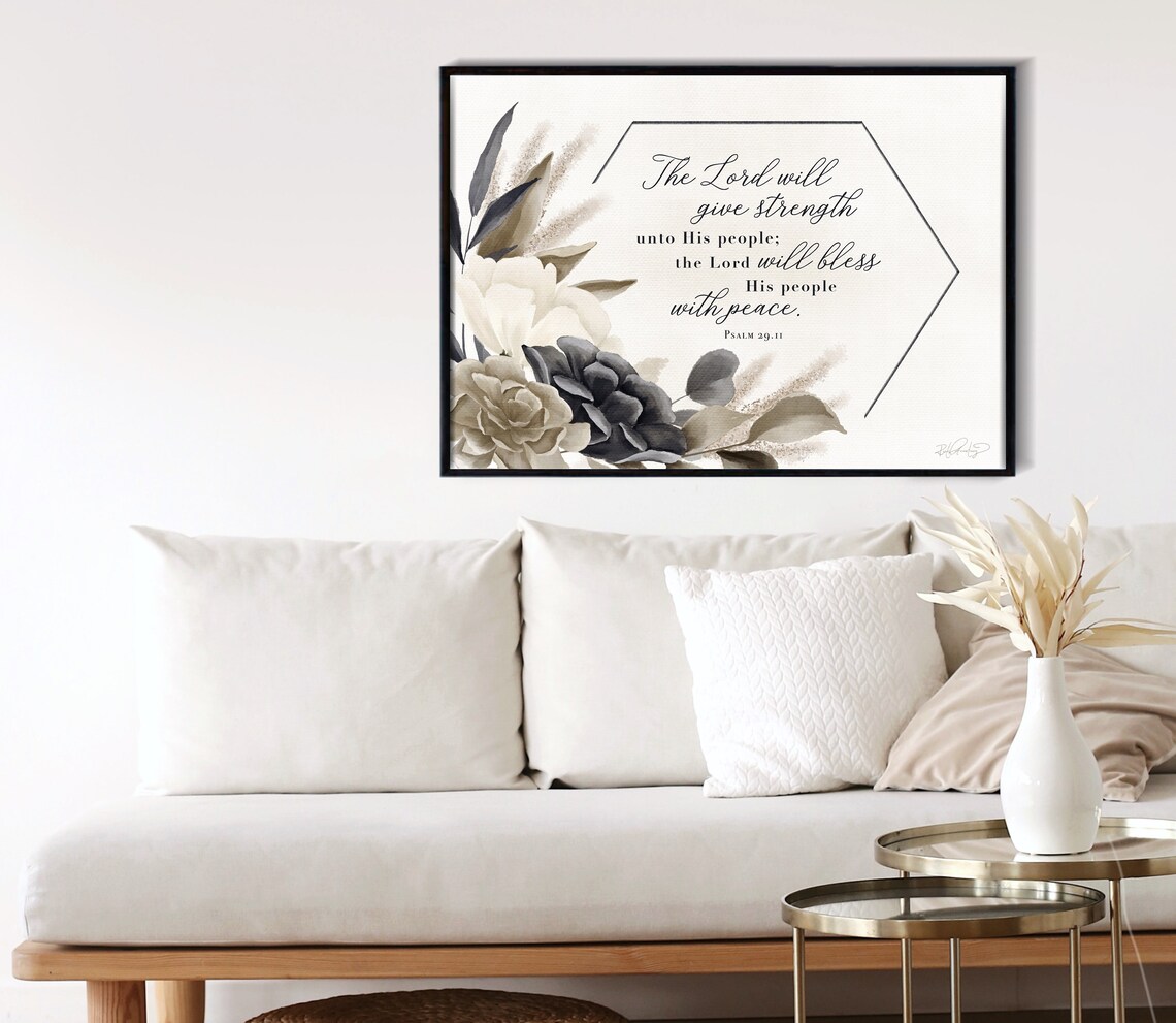 KJV Printables, Navy Wall Art, Digital Download, Decor Posters ...