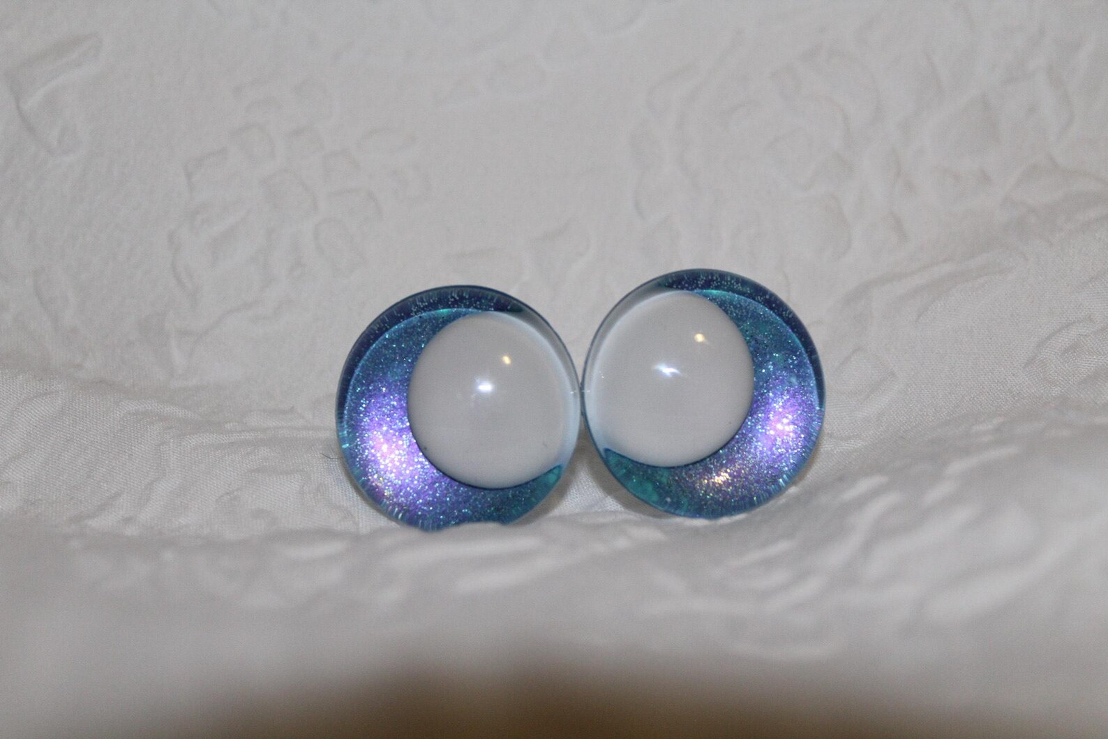 Hand-painted Color-shifting Safety Eyes: Blueberry Mist, Glitter ...