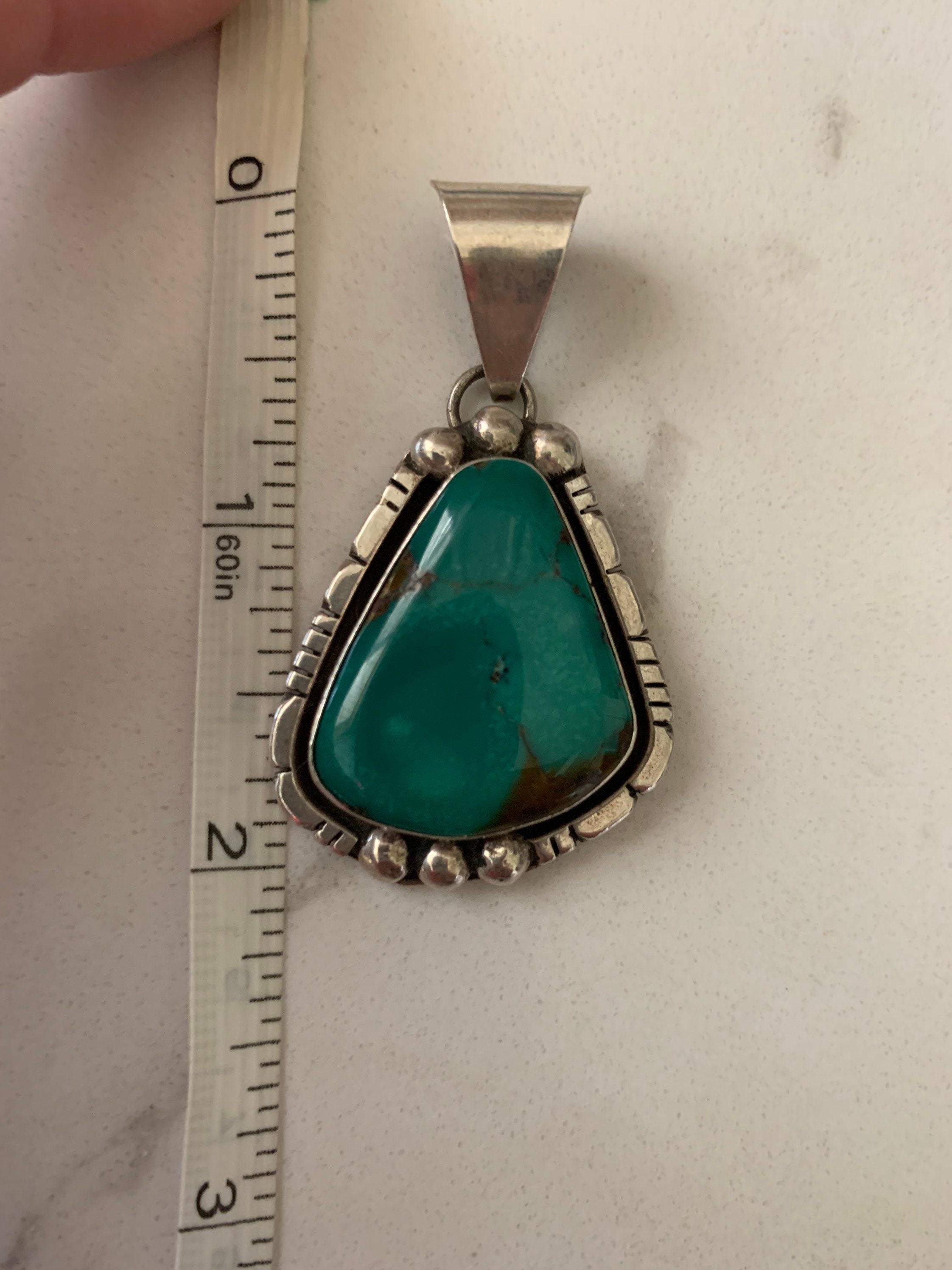 L. Begay, Beautiful, Native American, Turquoise and Sterling, Statement ...