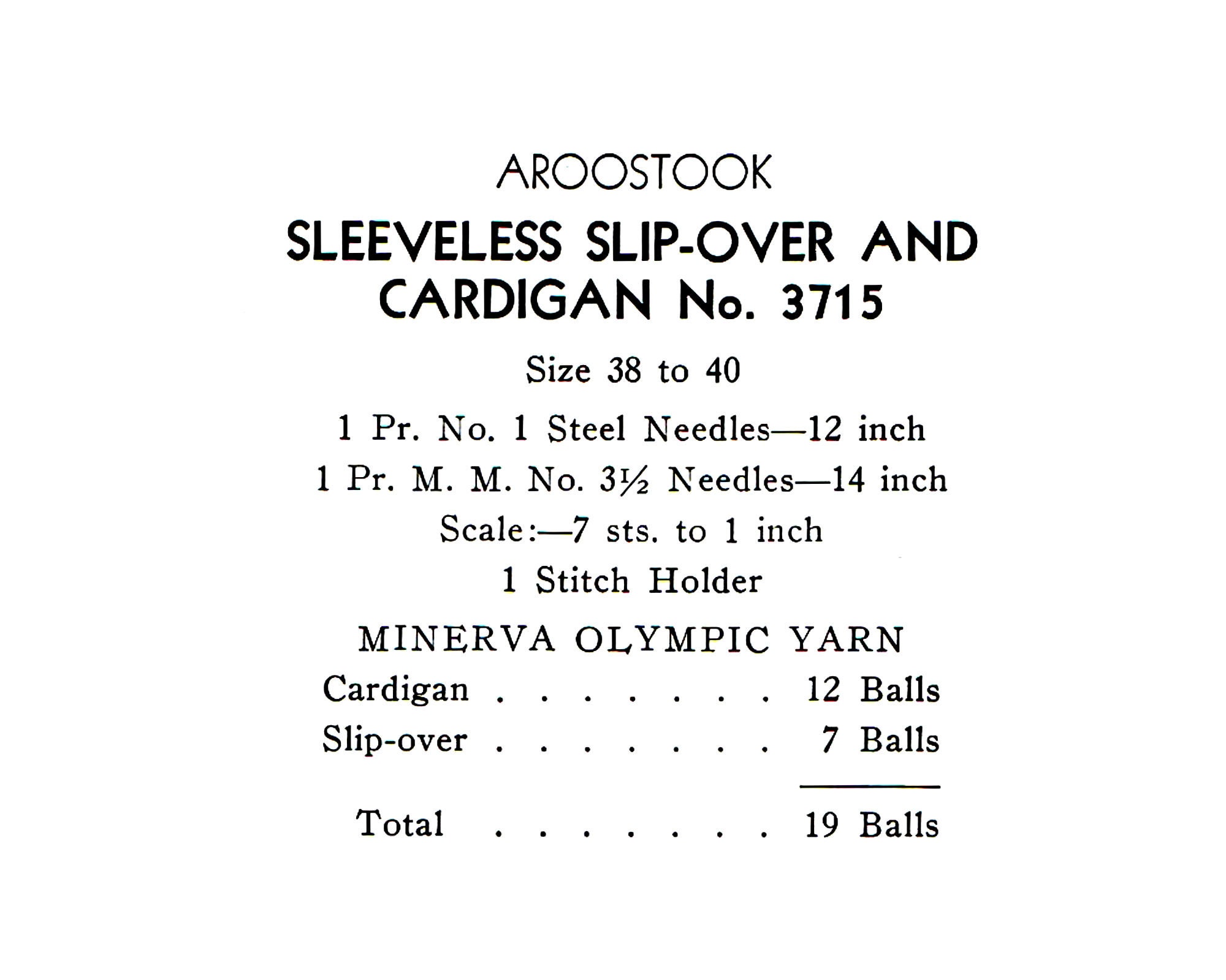 1930s Men's Knitted "aroostook" Vest and Cardigan Set/ Minerva Men's ...