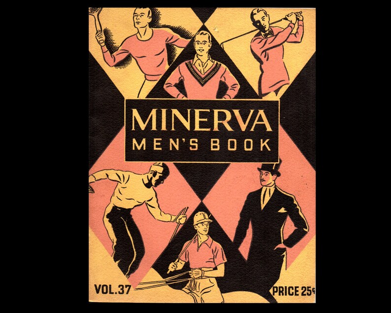 1930s Knitted "pinehurst" Dressy Vest/ 1934 Minerva Men's Book - Etsy