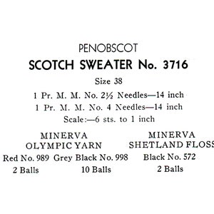 1930s Fitted V Neck Weave Knit "penobscot" Sweater/ 1934 Minerva Men's ...
