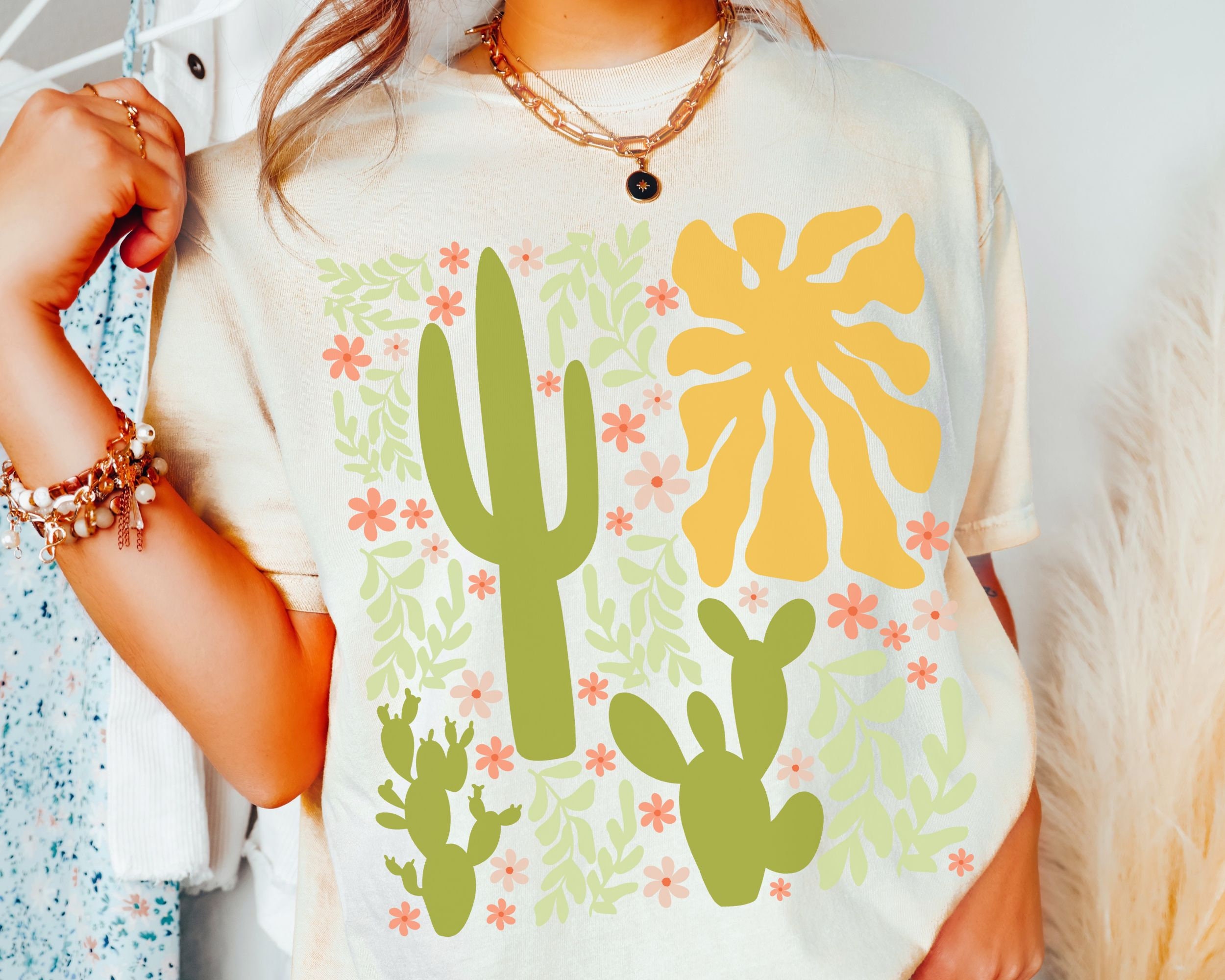 Cactus Tshirt Wild Flowers Shirt Comfort Colors BOHO Wildflowers Sun ...
