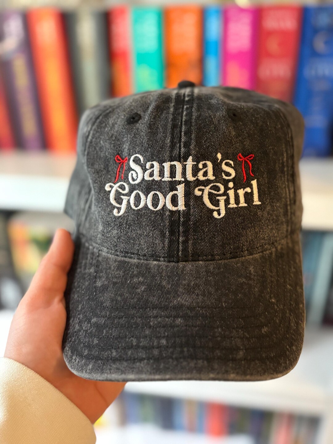 Santa's Good Girl Hat, Dark Romance Reader Gifts, Bookish Hat ...