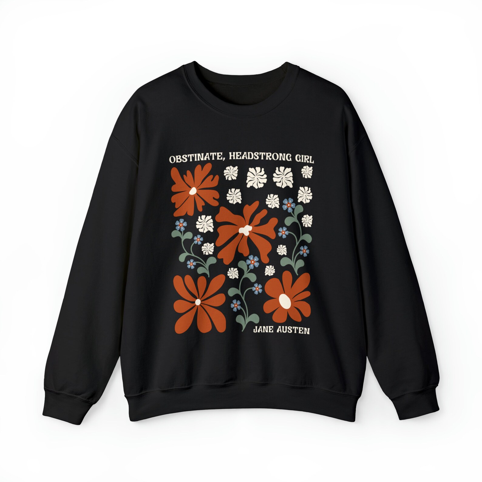 Obstinate Headstrong Girl, Jane Austen Shirt, Cottagecore Sweatshirt ...