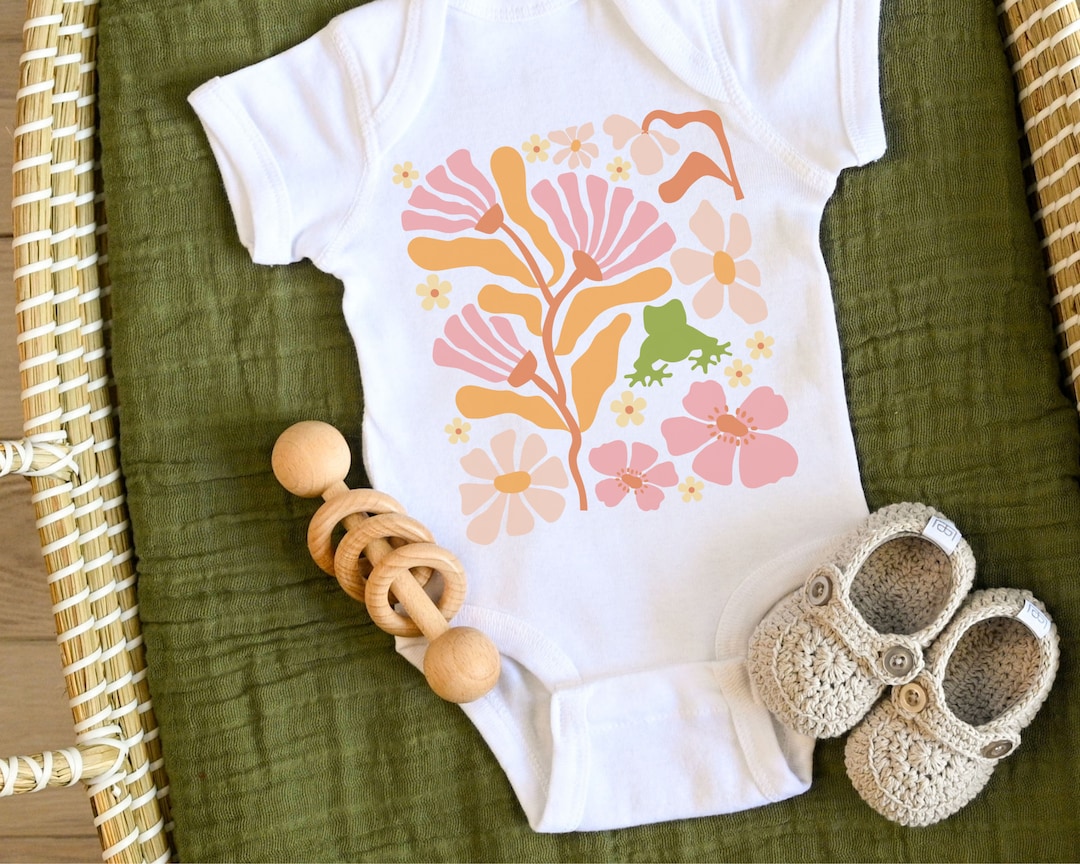 Frog Bodysuit Frog Shirt Baby Frog Baby Gift Frog Baby Clothes Abstract ...