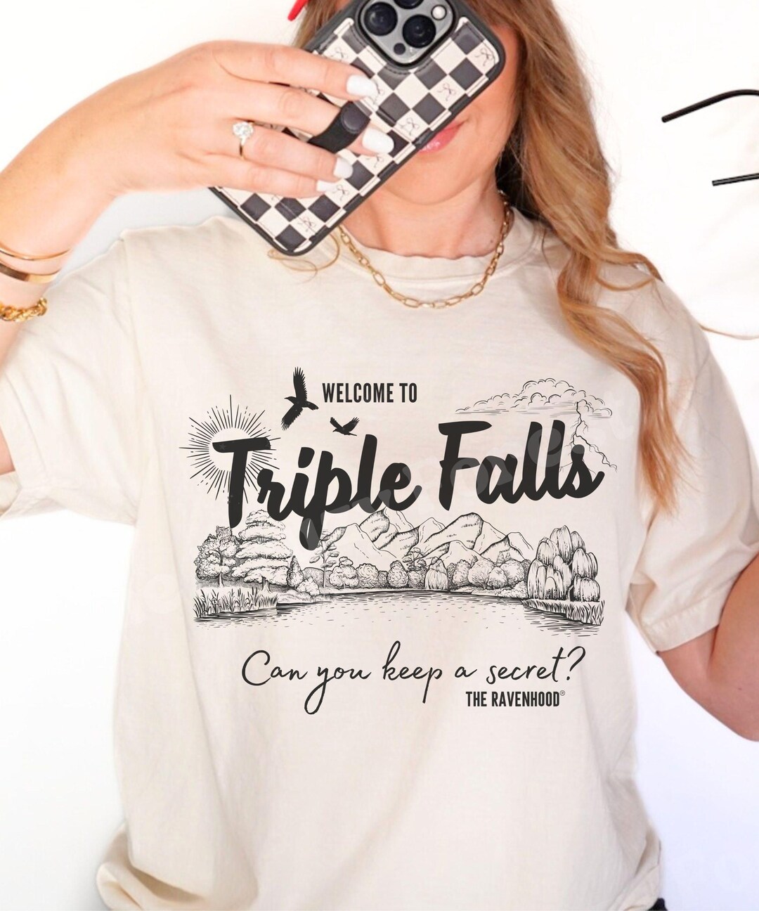 The Ravenhood Book Series Shirt, Chapter 25 Triple Falls Lake Shirt ...