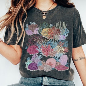 Coral Reef Shirt Comfort Colors Ocean Shirt Oceancore Mermaidcore ...