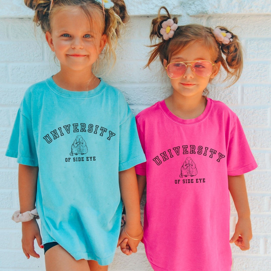 University of Side Eye Groundhog Shirt Kids Rodent Shirt Funny Meme ...
