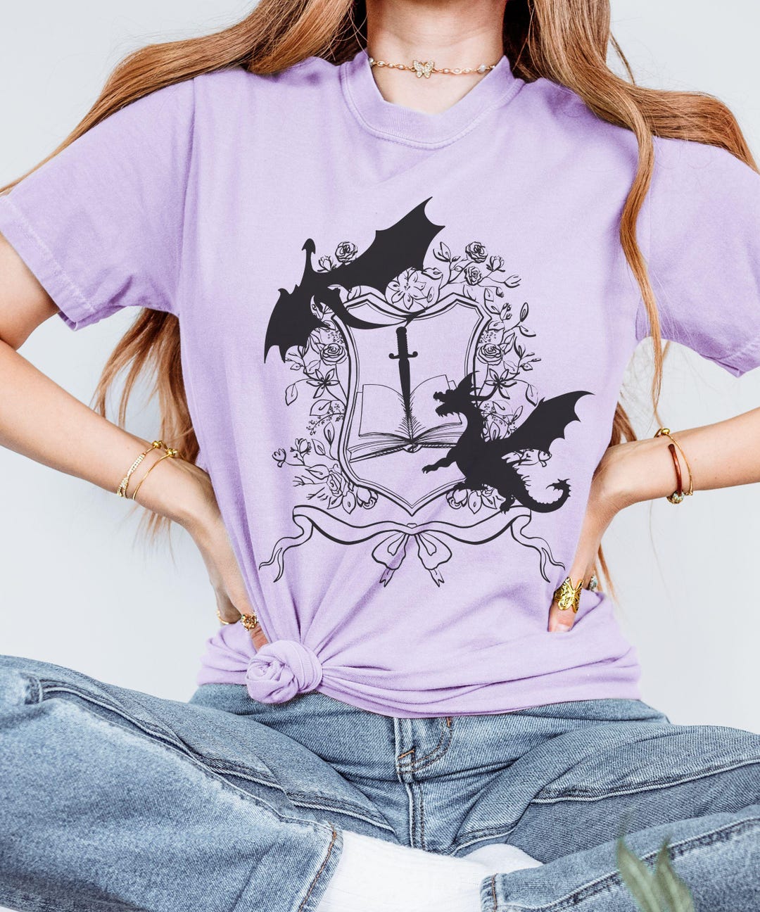 Fantasy Book Dragon Shirt, Fantasy Romance Shirt, Romantasy Merch ...