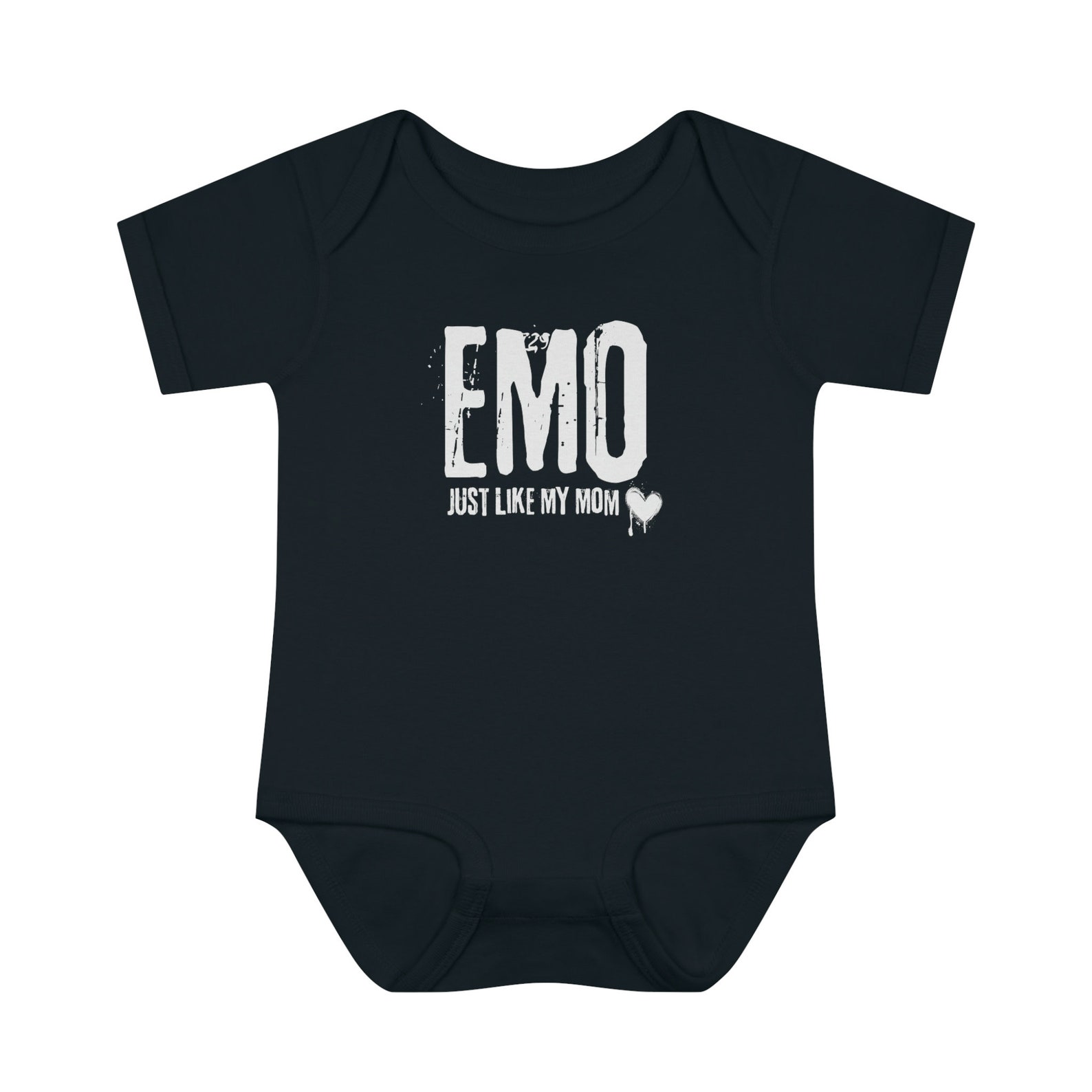 Emo Baby Clothes, Emo Aesthetic, Grunge Baby Bodysuit, Emo Like Mom ...
