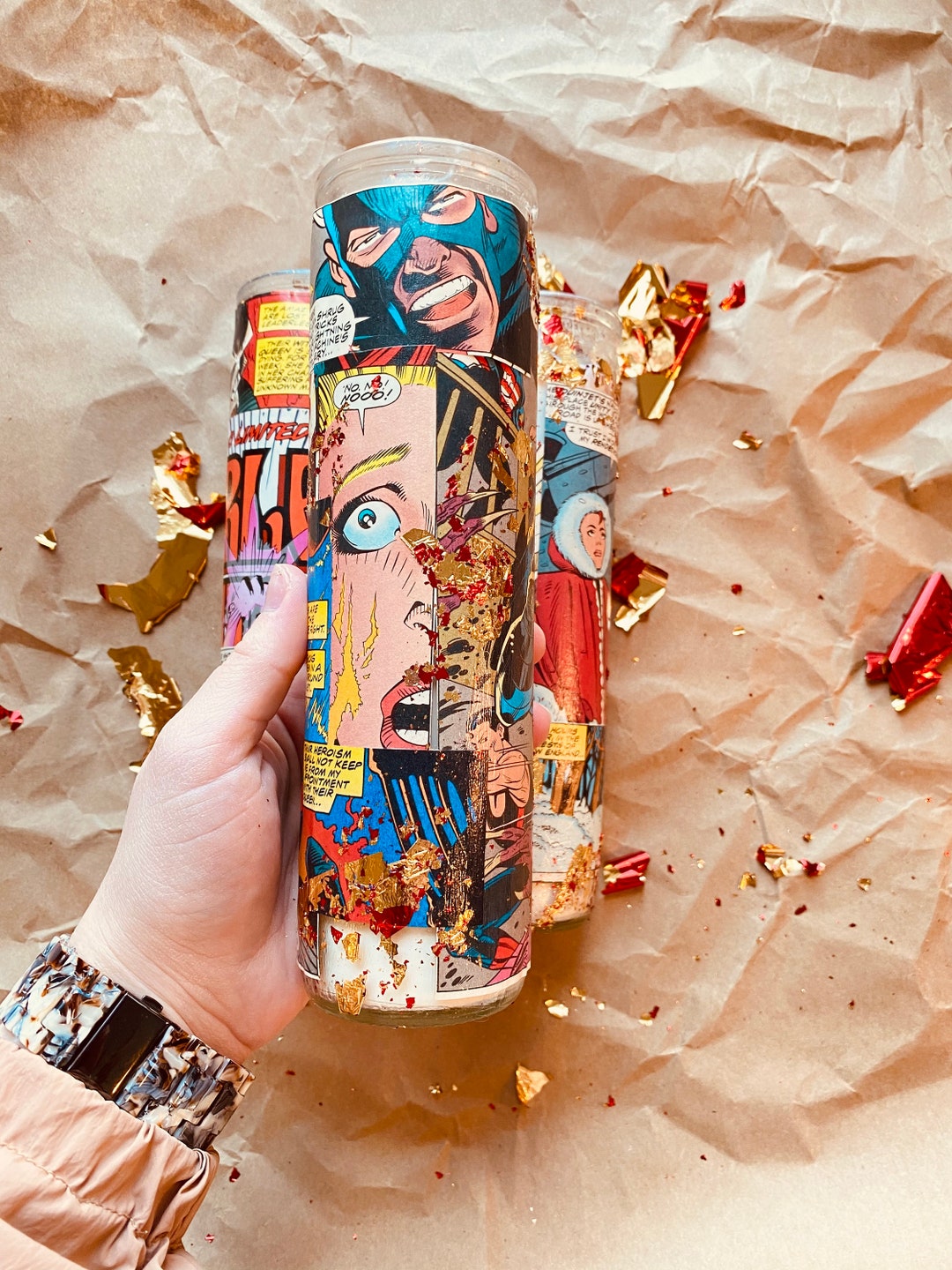 MYSTERY MARVEL Inspired Comic Candle, Handmade, Comic Book Candle ...