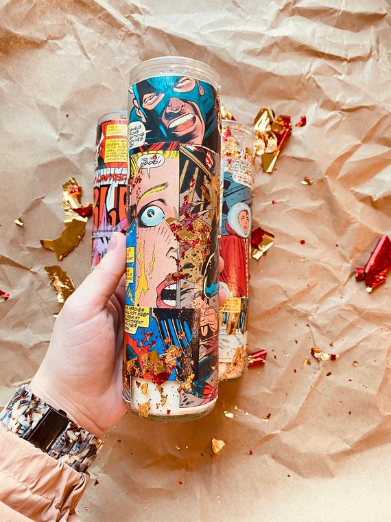 MYSTERY MARVEL Inspired Comic Candle Handmade Comic Book | Etsy