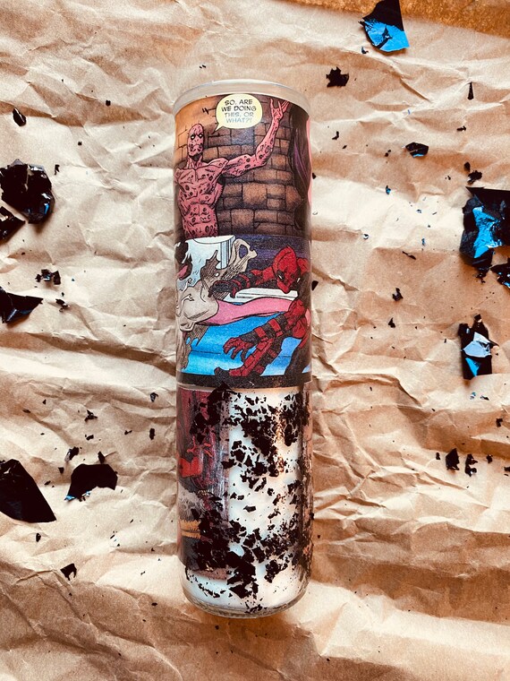DEADPOOL inspired marvel comic book candle handmade | Etsy